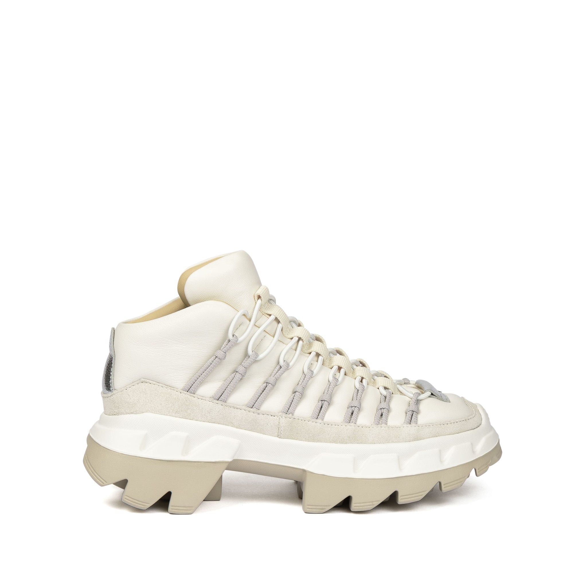 White leather bootie sneakers Arko Texo White | 4CCCCEES